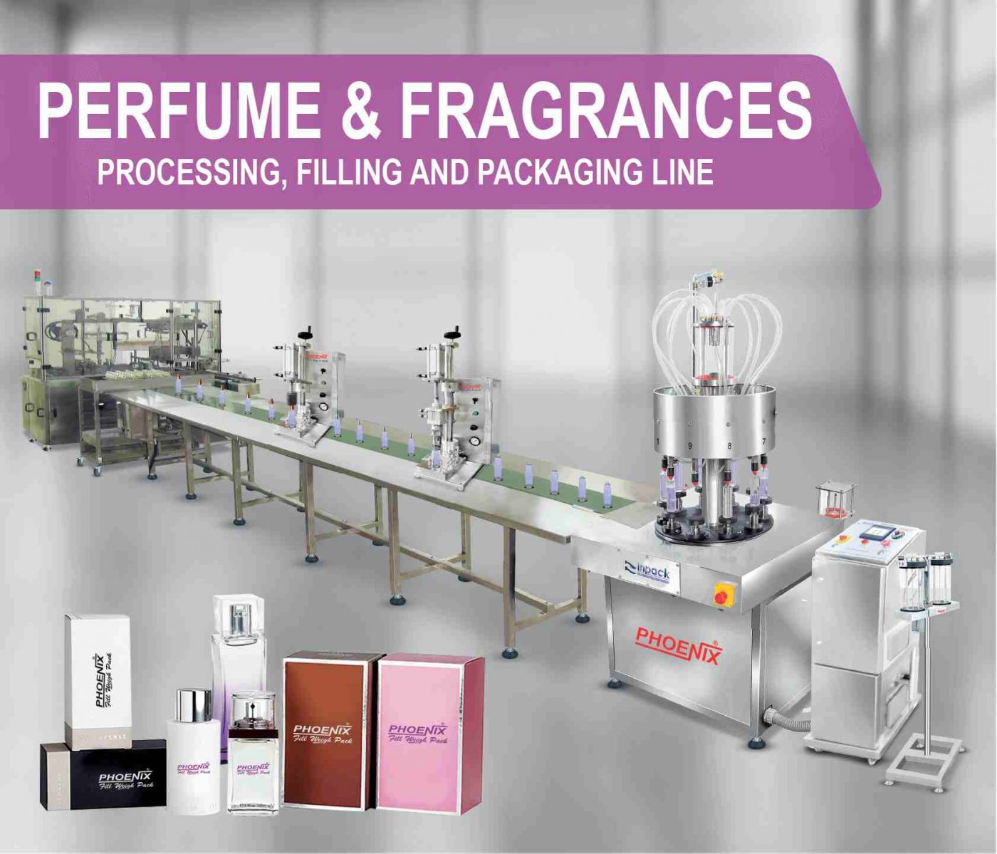 Perfume Filling Machine Manufacturer in Dubai, UAE - Phoenix Dison Tec LLC